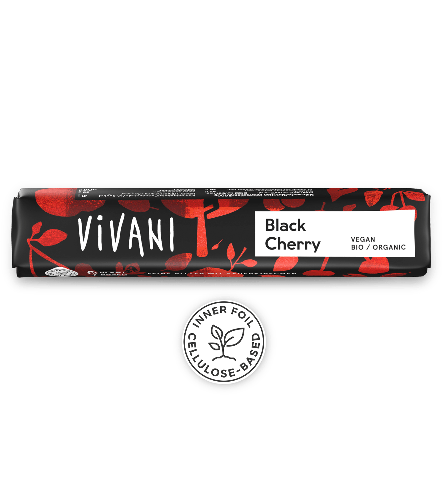 Vivani Organic Black Cherry - 35g | Sow & Arrow