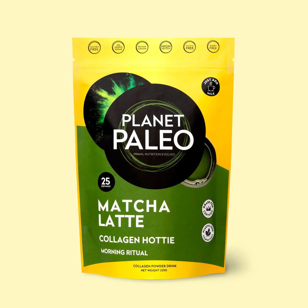 Planet Paleo Organic Matcha, Coconut & Collagen Latte Mix | Sow & Arrow