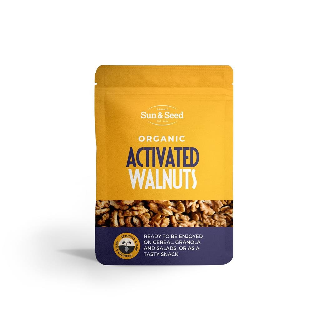 Sun and Seed Organic Activated Walnuts - 200g | Sow & Arrow