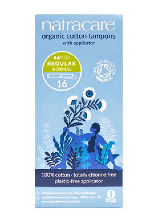 Natracare Organic Cotton Tampons - Regular flow with Applicator | Sow ...