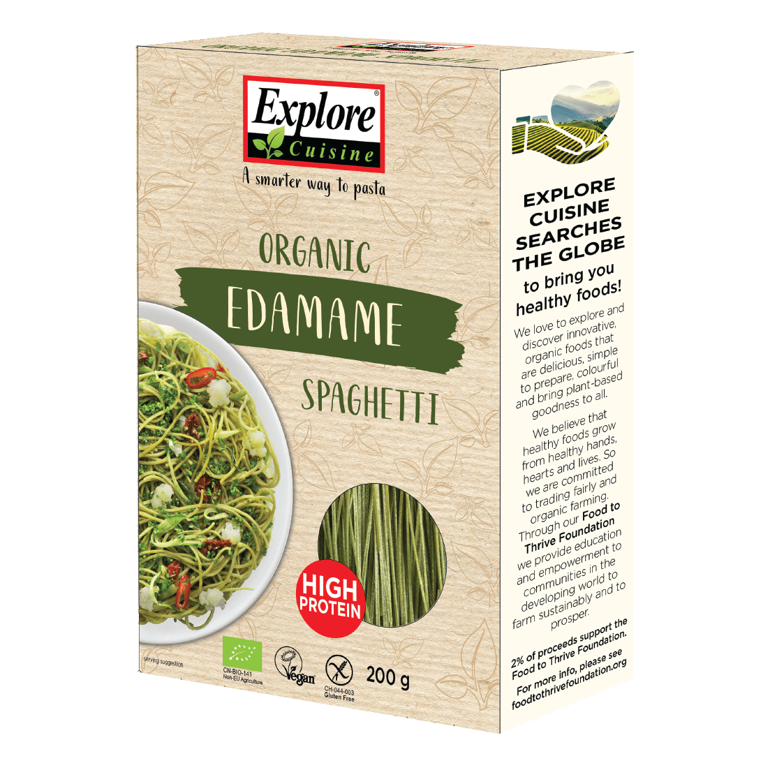 Explore Cuisine Organic Edamame Spaghetti | Sow & Arrow