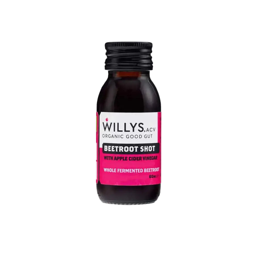 Willy's Organic Probiotic Beetoroot Gut Shot - 60ml | Sow & Arrow