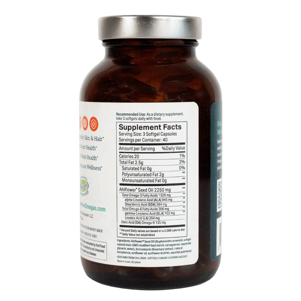 Regenerative Omegas - 120 Fish-Free Capsules | Sow & Arrow